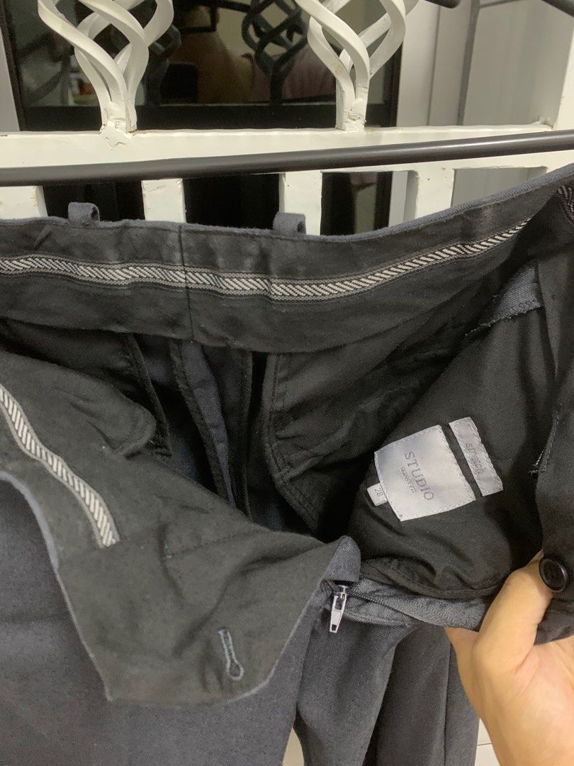 Studio Slacks work/class Slim fit, Men's Fashion, Bottoms, Trousers on ...