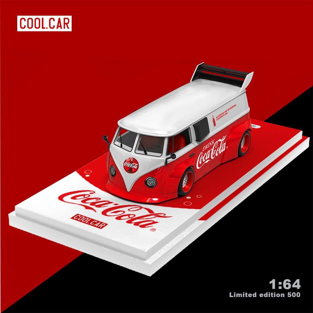 Time Micro x Cool Car Coca Cola Volkswagen VW T1 Die-cast Car, Hobbies ...