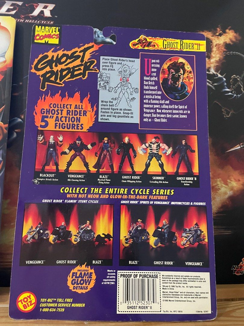 Toybiz ghost rider animation , Hobbies & Toys, Toys & Games on Carousell