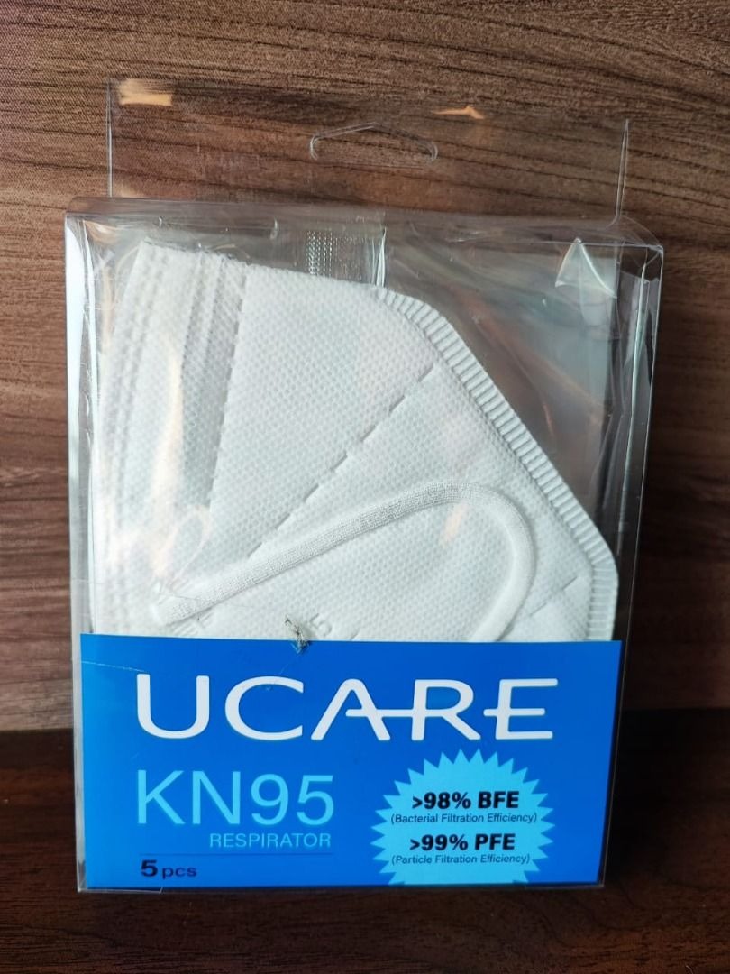 UCARE KN95 Premium Medical Respirator Medical Face Mask (1 PACK - 5 PCS ...