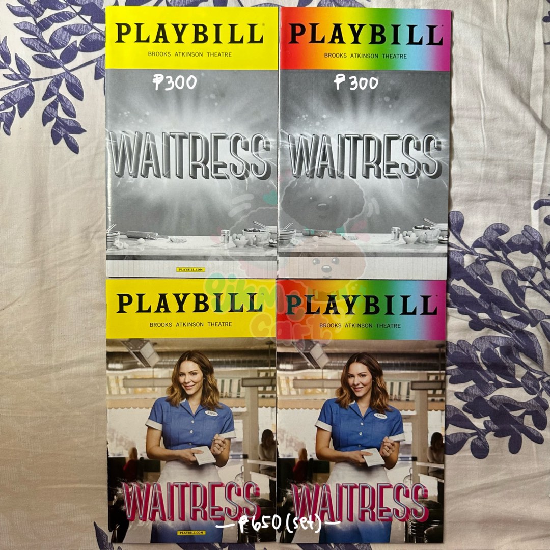 Waitress Broadway Playbills - Stephanie Torns Natasha Yvette Williams ...