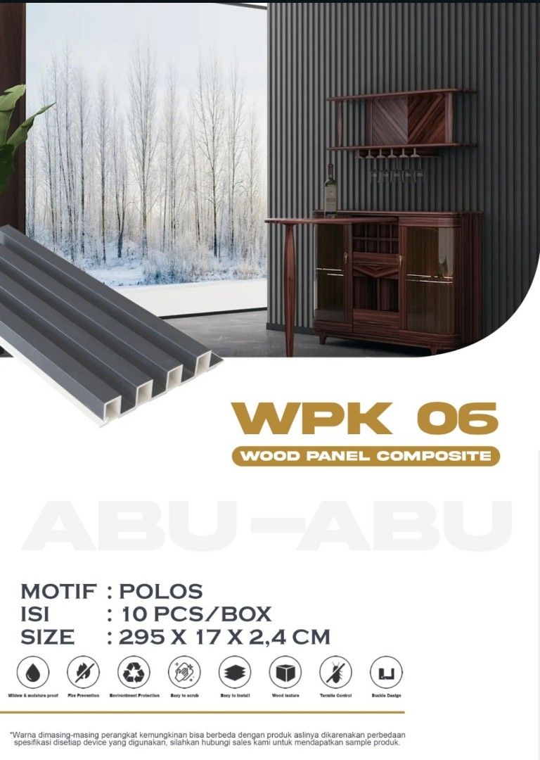 WPC WallPanel 3 Meter Dekorasi Dinding Serat Kayu | Wall Panel Wood ...