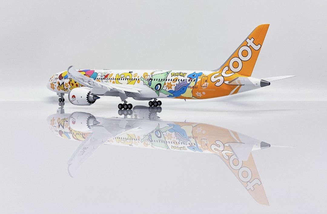 JC WINGS 1/200 Scoot Boeing 787-9 9V-OJJ Pokemon Livery Flaps Down ...