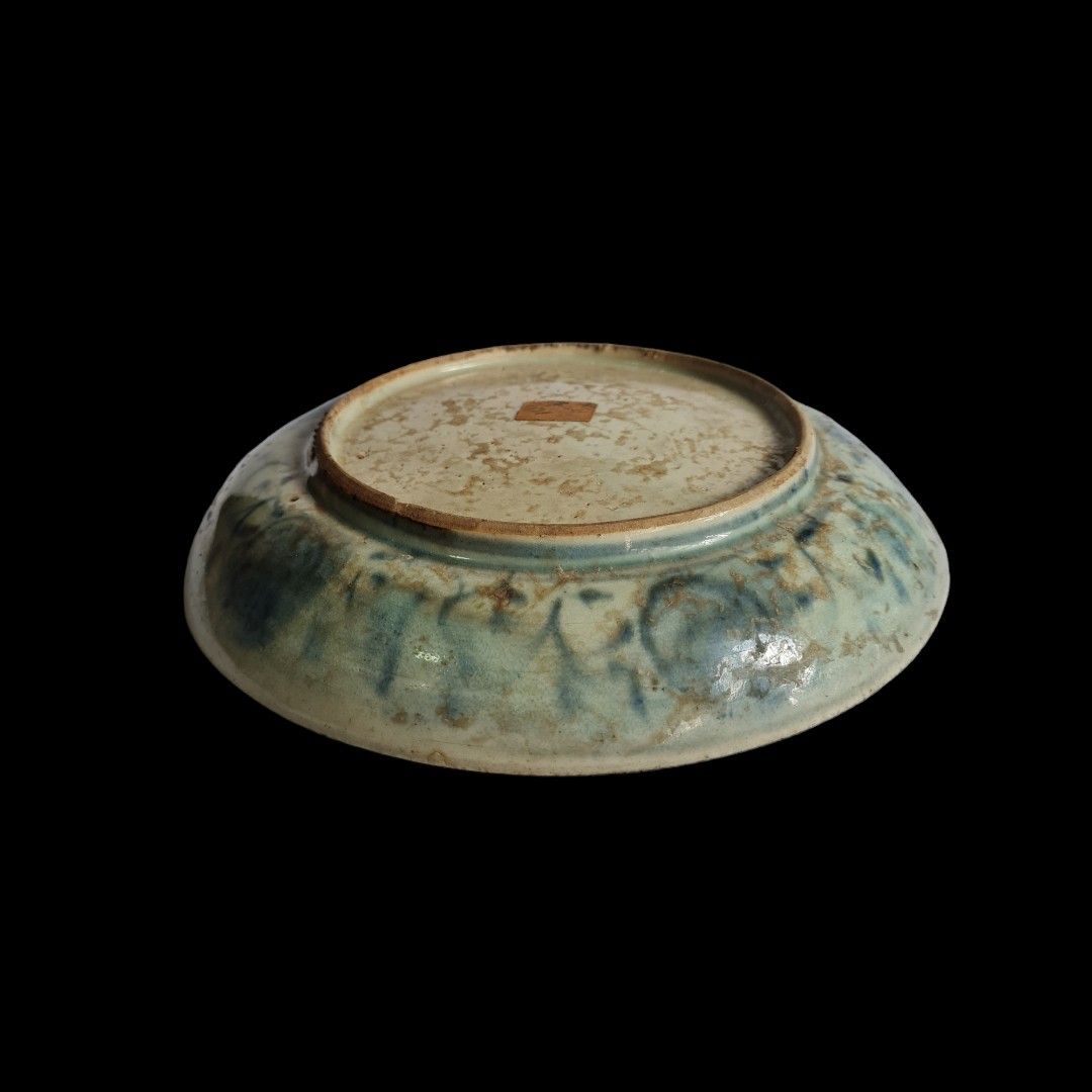 1500s Ming Dynasty Blue and White Ceramic Dish Antique China Porcelain ...