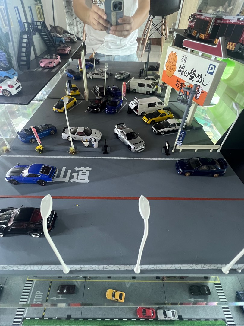 1/64 initial d parking diorama, Hobbies & Toys, Toys & Games on Carousell