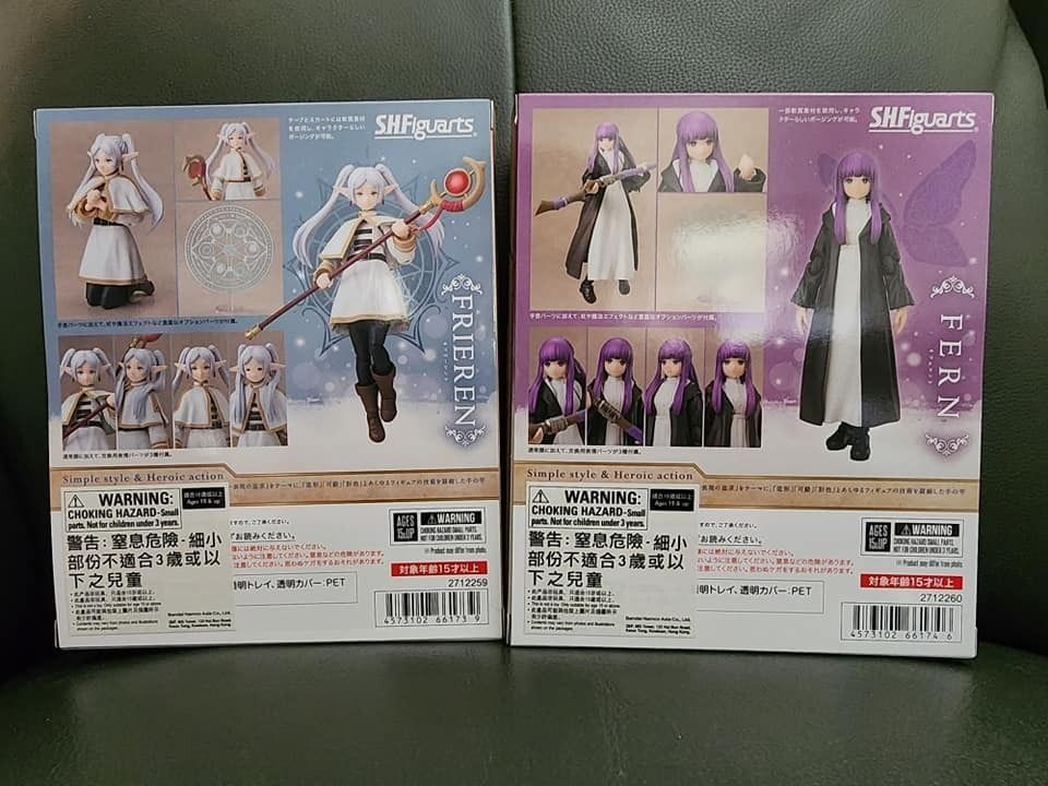 全新 一對 行版 現貨 SHF 芙莉蓮 FRIEREN & 費倫 Fern 葬送的芙莉蓮 S.H.FIGUARTS, 興趣及遊戲, 玩具 ...