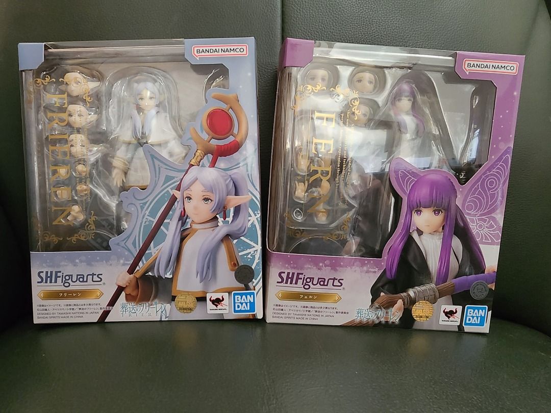 全新 一對 行版 現貨 SHF 芙莉蓮 FRIEREN & 費倫 Fern 葬送的芙莉蓮 s.h.figuarts, 興趣及遊戲, 玩具 ...