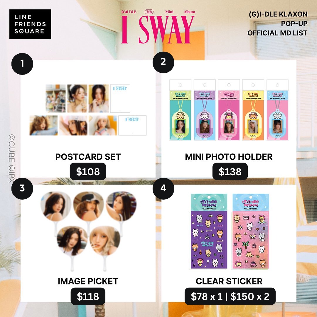 Pre-order 預訂｜韓國連線｜韓星 K-pop 〗[ 有滿額卡！] (G)I-DLE「 KLAXON 」2024 Line ...