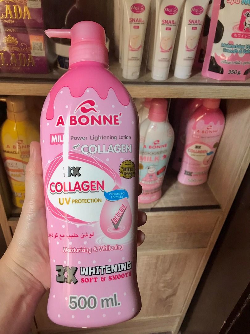 A Bonne Milk Power Lightening Collagen Lotion 500ml, Beauty & Personal ...