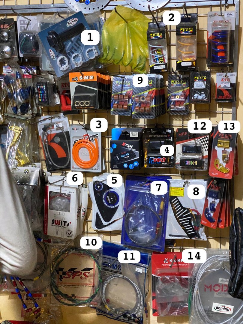 Accessories Variasi Sparepart Motor Modif Speedometer Voltmeter Selang ...