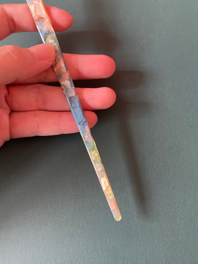 Acrylic hair stick, Women's Fashion, Watches & Accessories, Hair ...