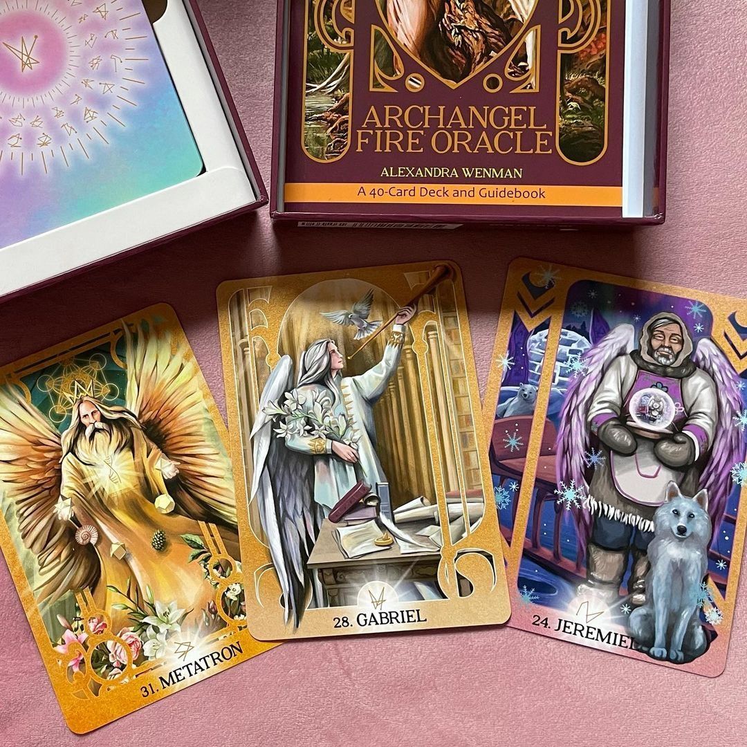 Archangel Fire Oracle Cards by Alexander Wenman, Hobbies & Toys, Toys ...
