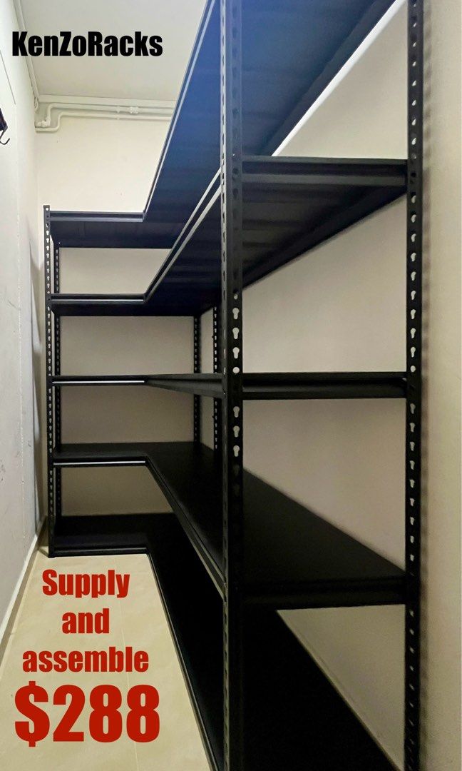 Authentic Boltless rack / HDB storeroom rack / storage rack / shelving ...