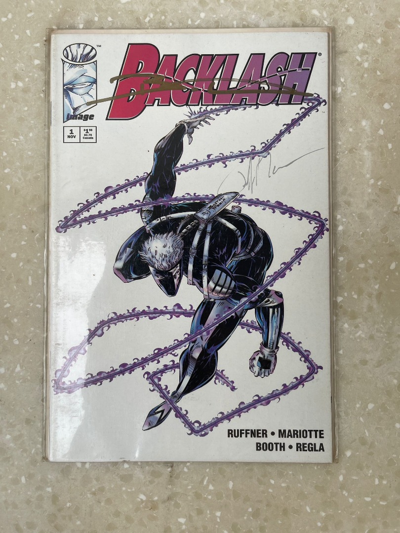 BACKLASH #1 SIGNED IMAGE COMICS), Hobbies & Toys, Books & Magazines, Comics & Manga on Carousell