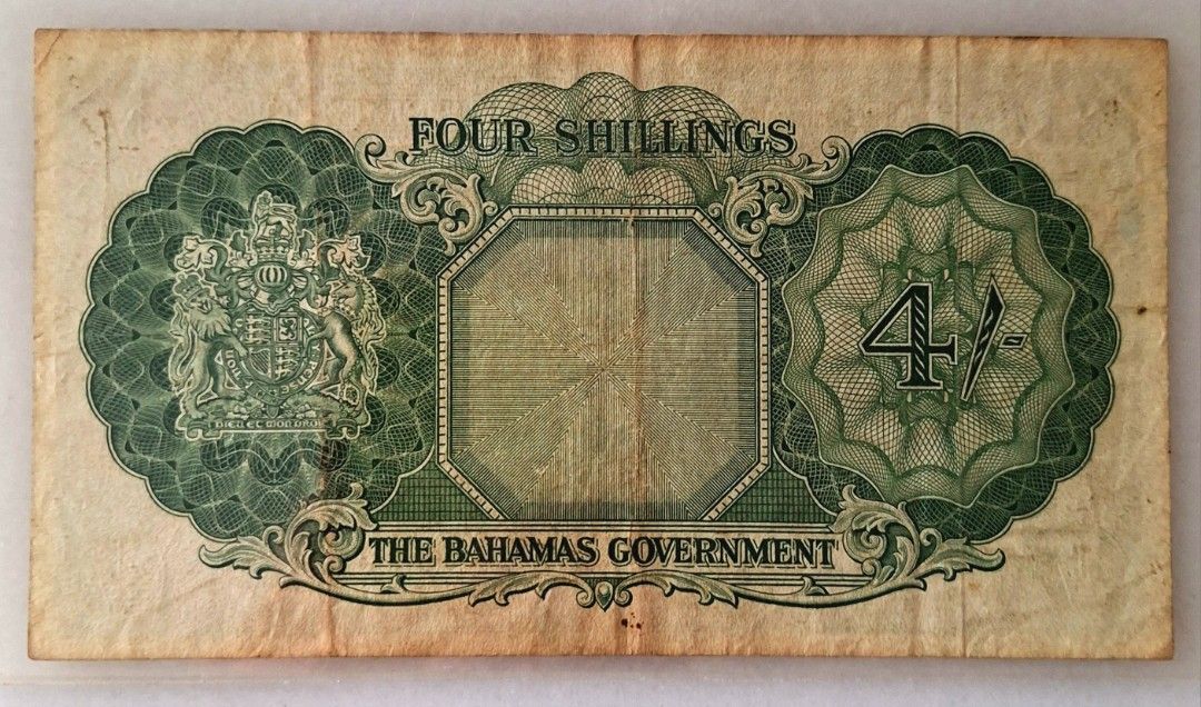 Bahamas 4 Shillings P13c A/4 Prefix 1953 VF, Hobbies & Toys ...