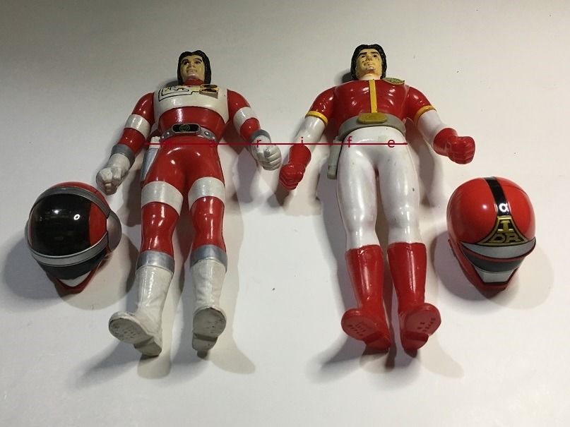 Bioman of biorobo & Kagaku Sentai Dynaman RARE popy Bandai japan vinyl ...