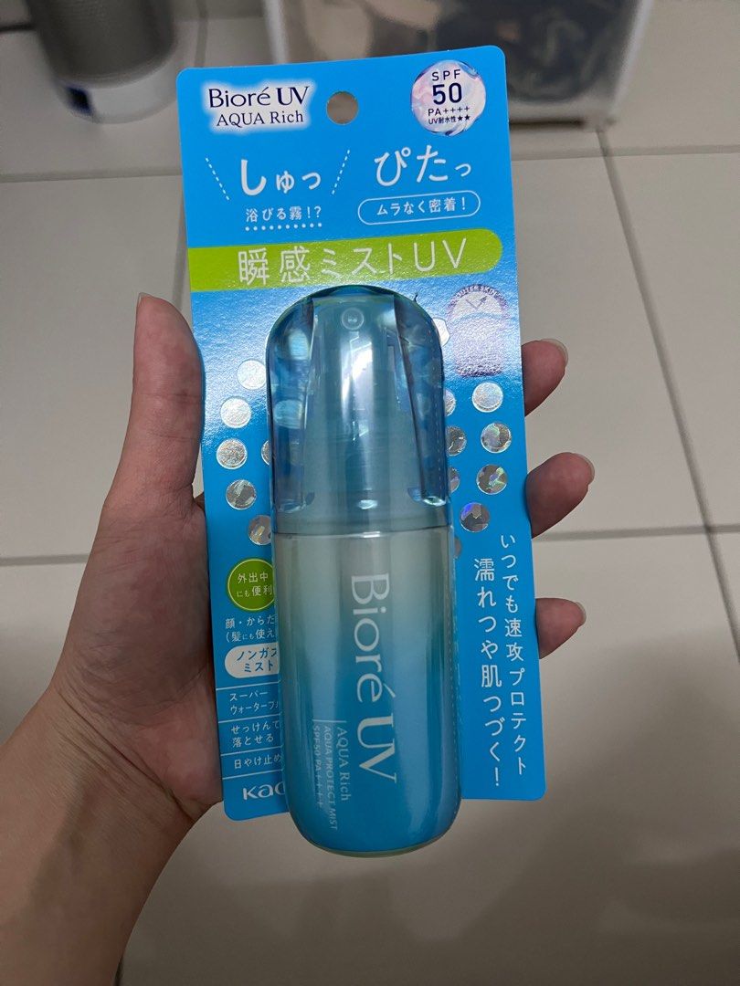 Biore UV Aqua Rich Mist, Beauty & Personal Care, Face, Face Care on ...