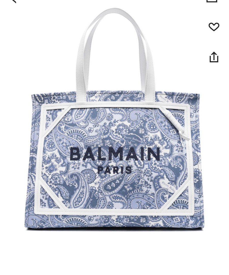 Balmain Book Tote Bag (Medium B-Army), Luxury, Bags & Wallets on Carousell