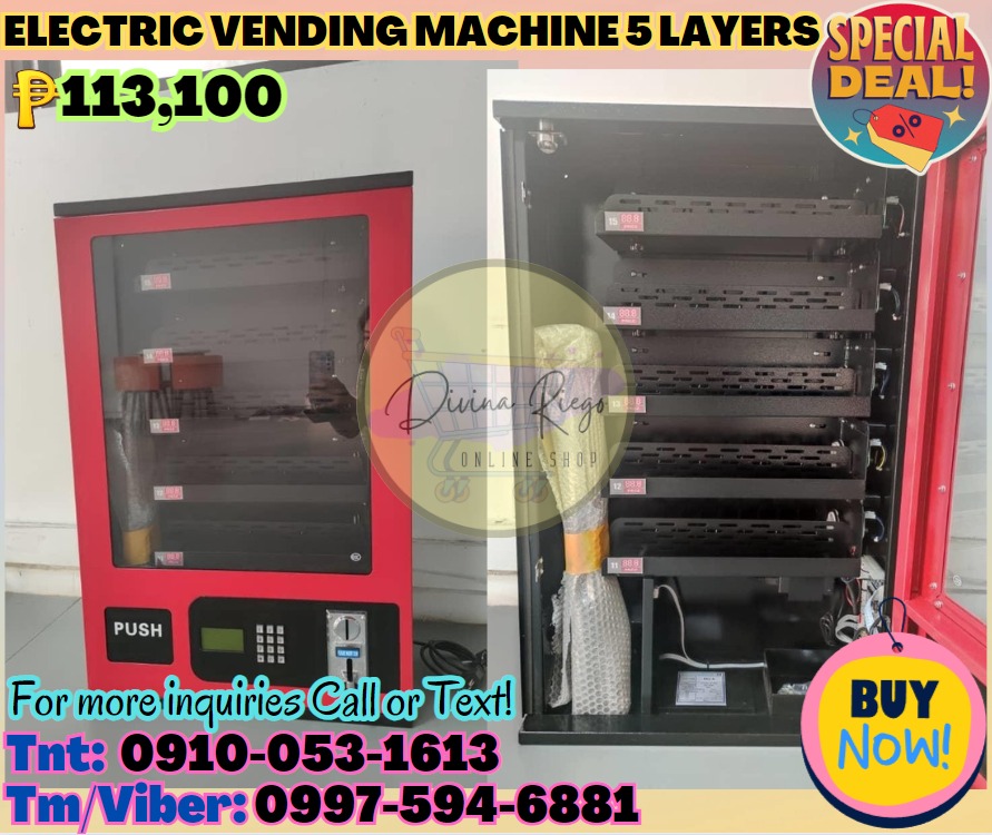 Coin Operated Electric Snacks and Sanitary Vending Machine, Computers ...