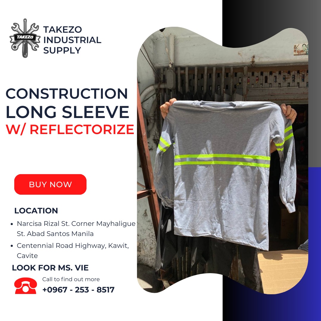 CONSTRUCTION LONG SLEEVE WITH REFLECTORIZE, Commercial & Industrial ...