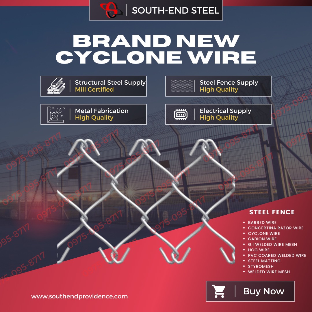 Cyclone Wire 10 meters & Chain Link Fence / Kambing Wire / Pambakod ...