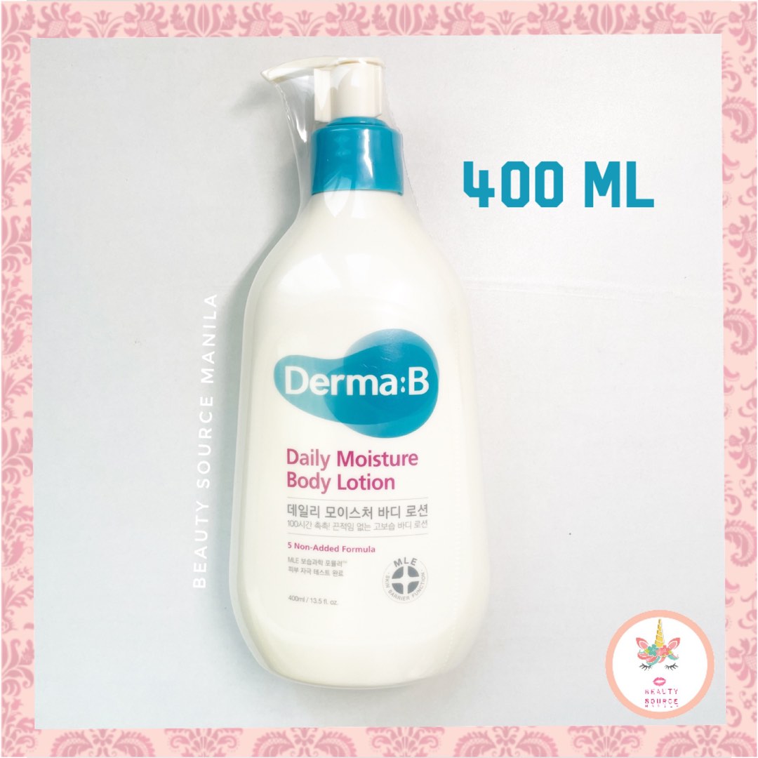 DERMA:B DAILY MOISTURE BODY LOTION 400mL, Beauty & Personal Care, Bath & Body, Body Care on ...