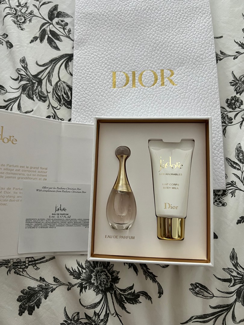 Dior Jadore GWP EDP & Body milk Set, Beauty & Personal Care, Fragrance & Deodorants on Carousell