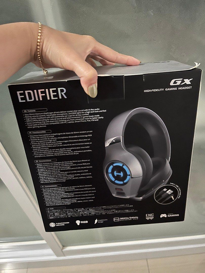 Edifier Hecate GX Gaming headset headphone, Video Game, Aksesori di ...