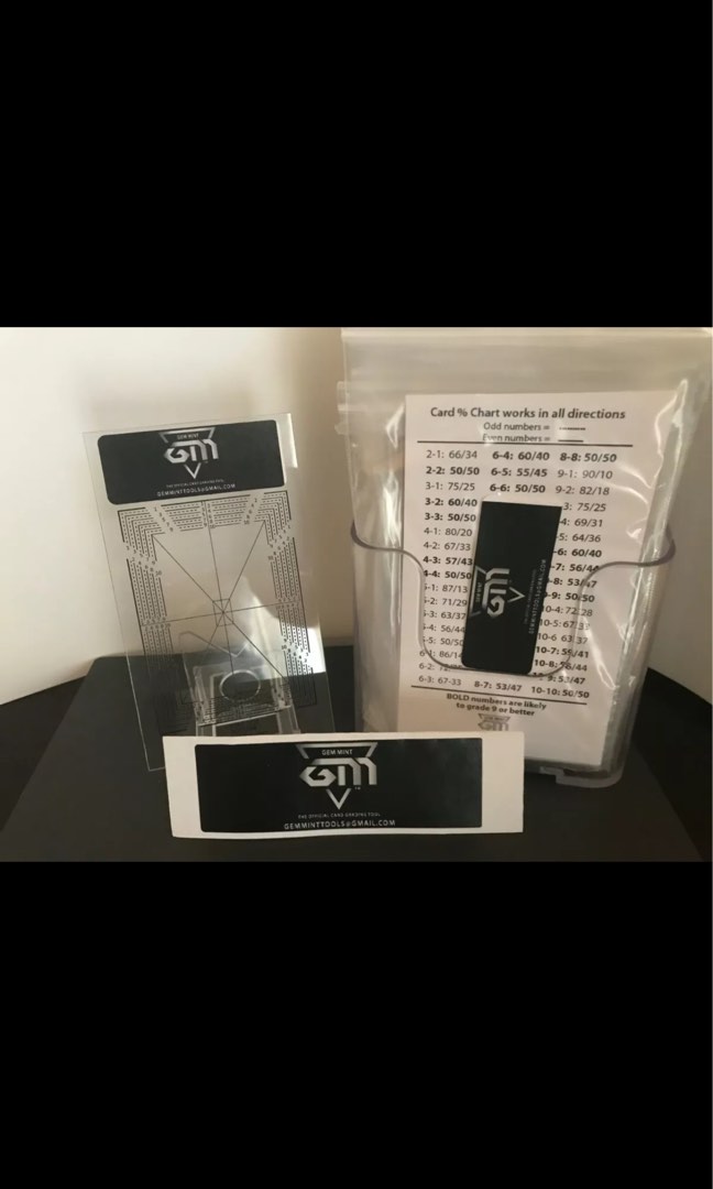 Gem Mint Centering / Grading Tool for PSA BGS, TCG Pokemon, 興趣及遊戲, 手作 ...