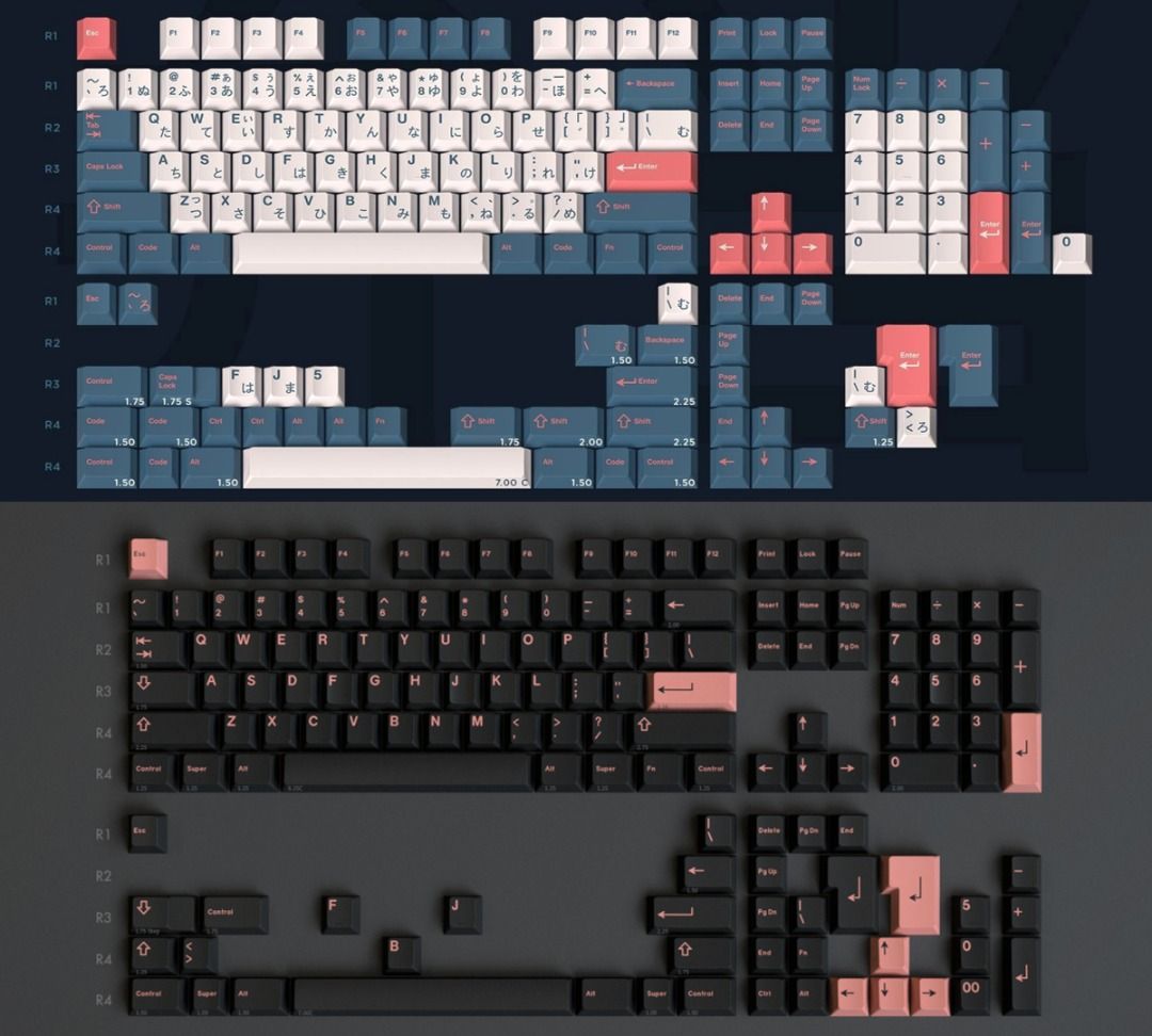 GMK Keycap Sets 鍵帽 (Red Samurai | Grand Prix | WoB | Pulse | Pono ...