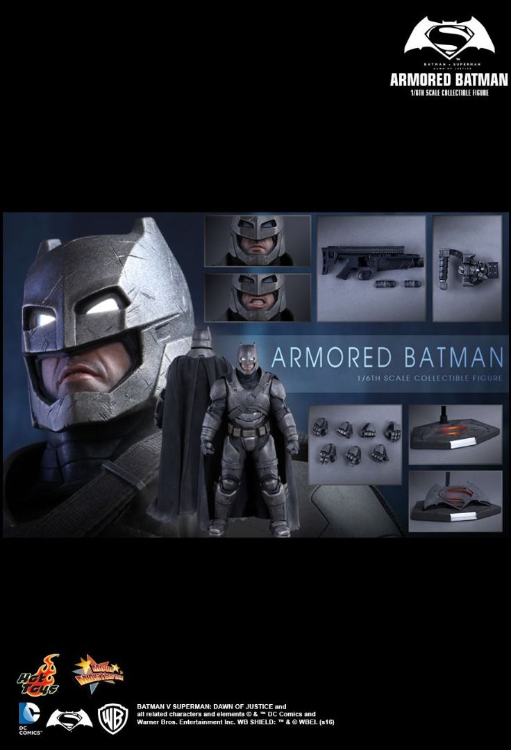 Hot Toys Armored Batman Batman vs Superman MMS349