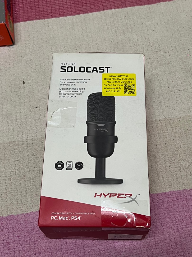 HyperX SoloCast, Audio, Microphones on Carousell
