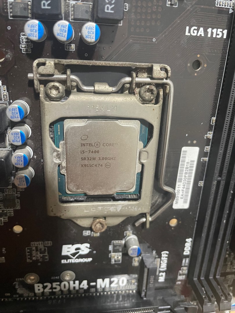 Intel i5 7400 and ecs mobo, Computers & Tech, Desktops on Carousell