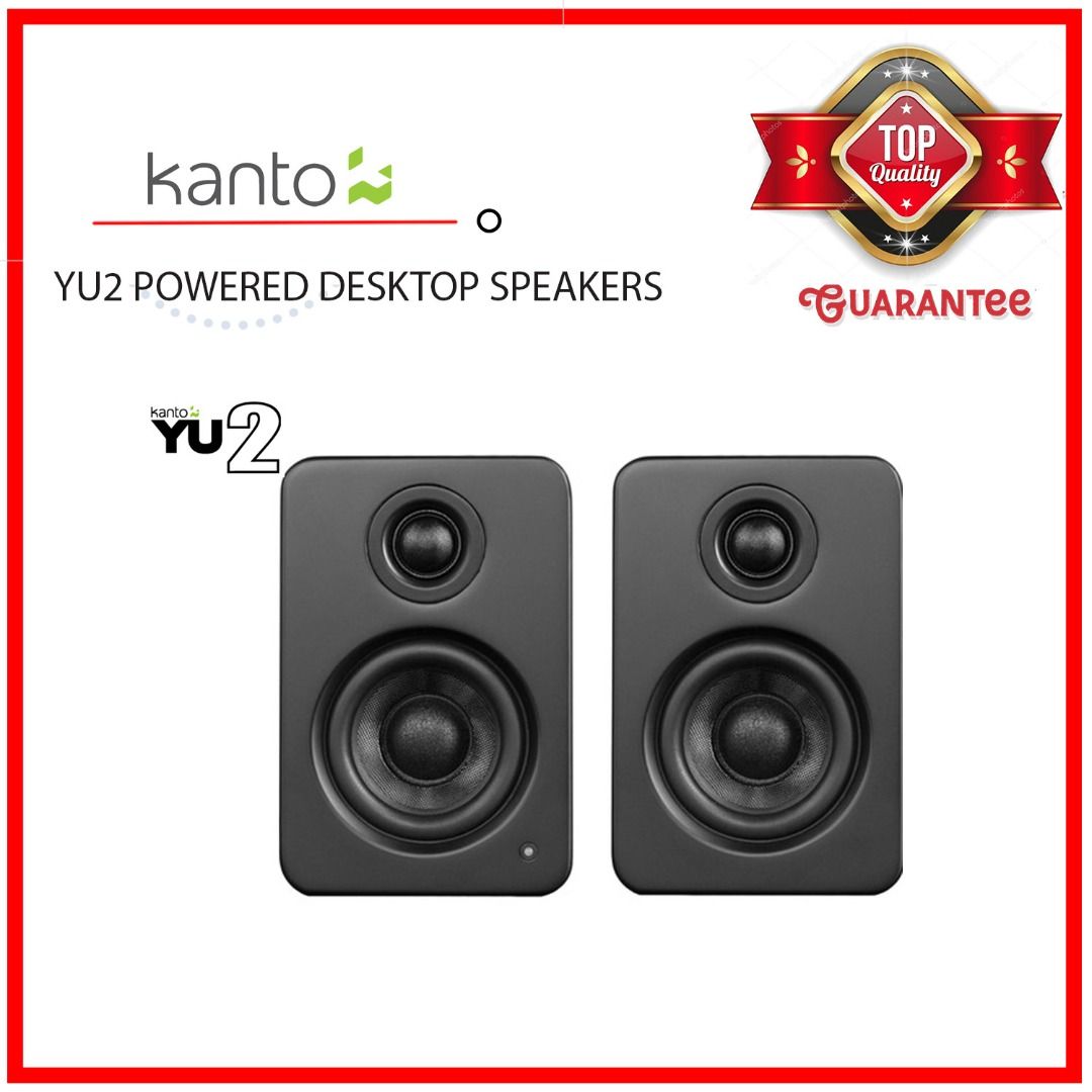 Kanto YU2 Powered Desktop Speakers - Matte Black, Audio, Soundbars, Speakers & Amplifiers on ...