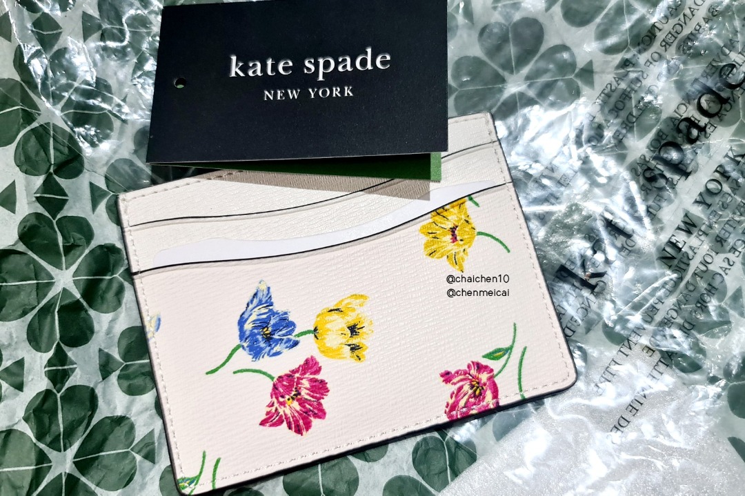 Kate Spade (Retail) Morgan Tulip Toss Cream Floral Saffiano Leather ...