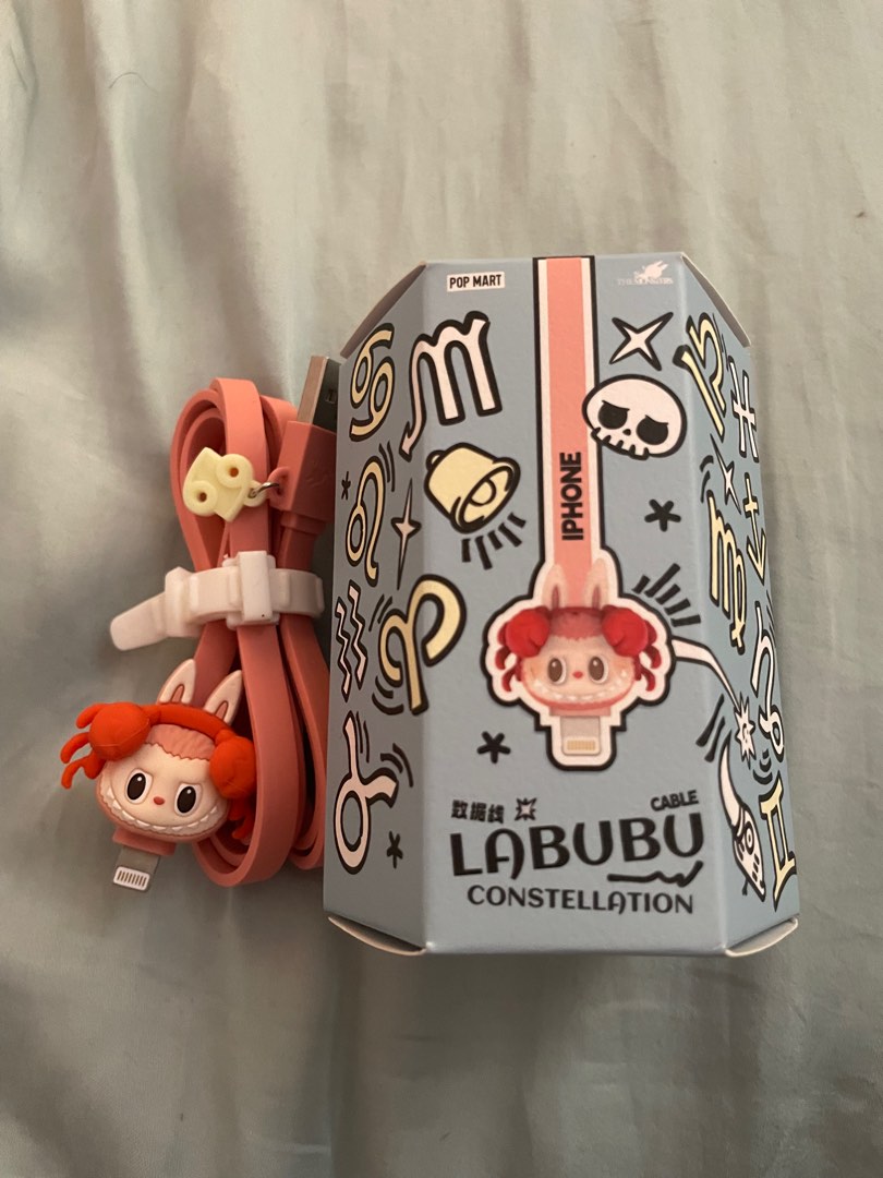 Labubu Constellation iPhone Cable - Cancer, Toys & Collectibles, Mainan ...