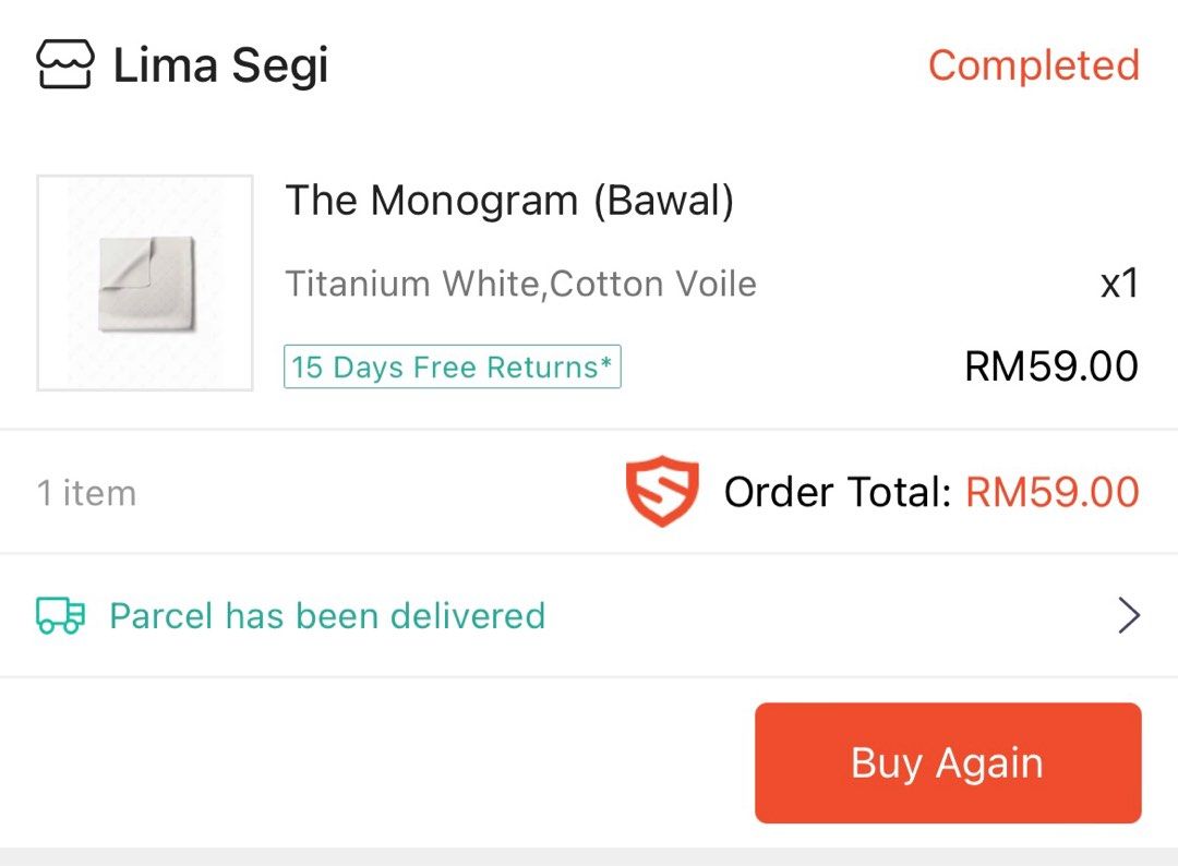 Lima segi monogram tudung bawal, Women's Fashion, Muslimah Fashion ...