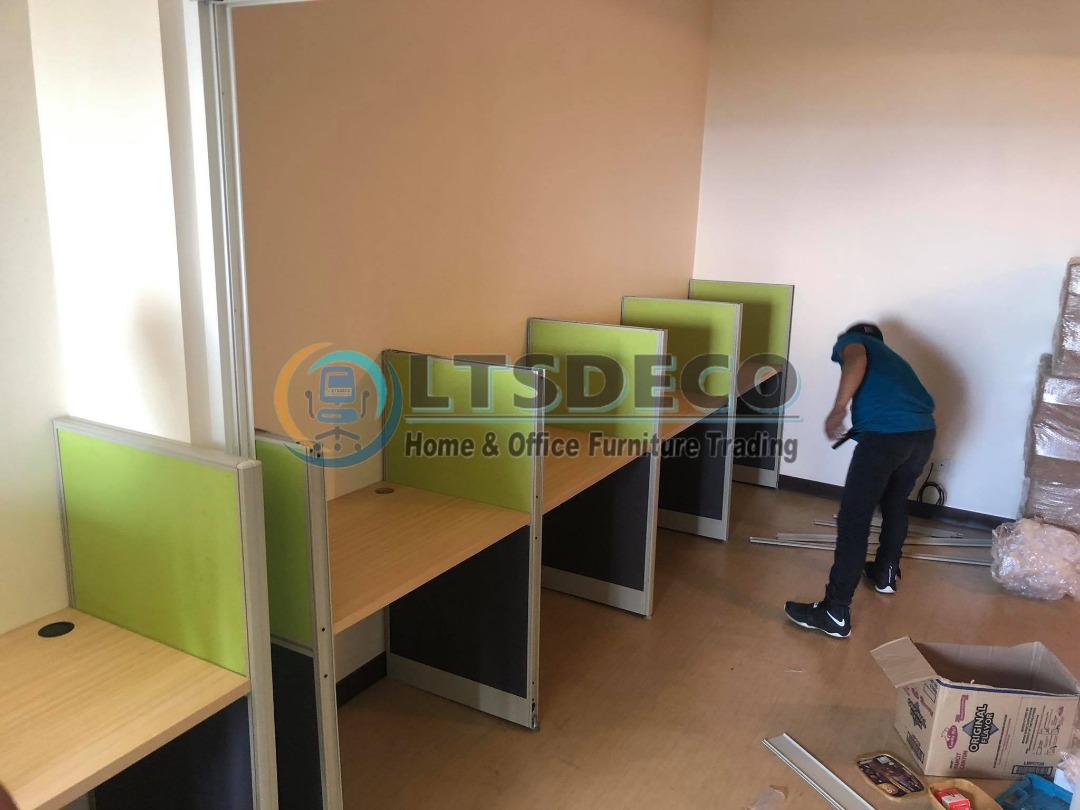 LINEAR WORKSTATION CUBICLE | OFFICE FURNITURE | OFFICE PARTITION ...