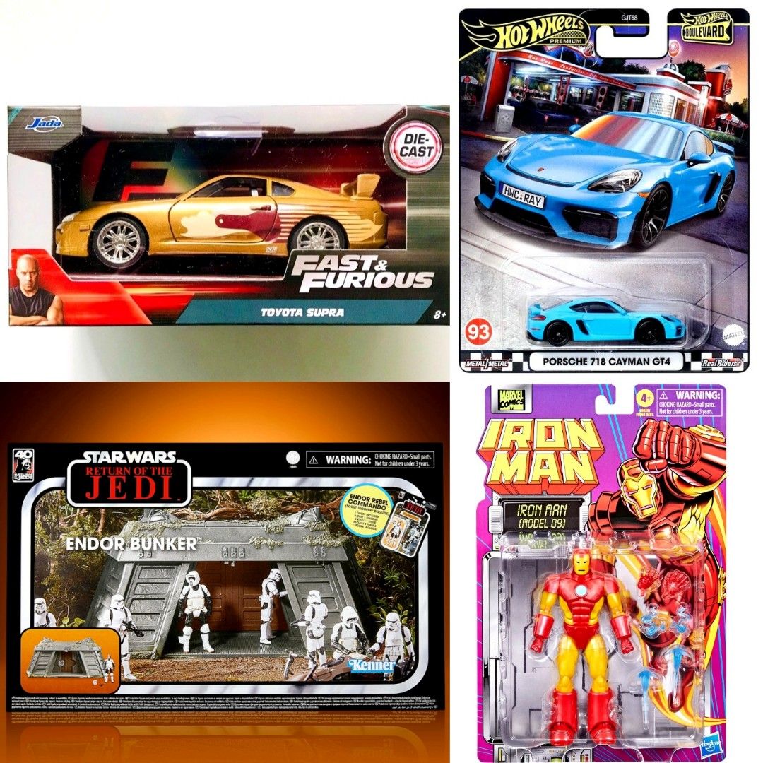 Marvel Legends Iron Man (Model 09), Star Wars TVC Return Of The Jedi ...