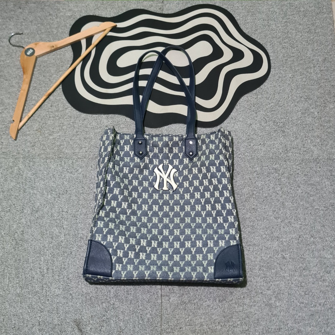 MLB x New York Yankees Denim Tote Bag, Women's Fashion, Bags & Wallets ...
