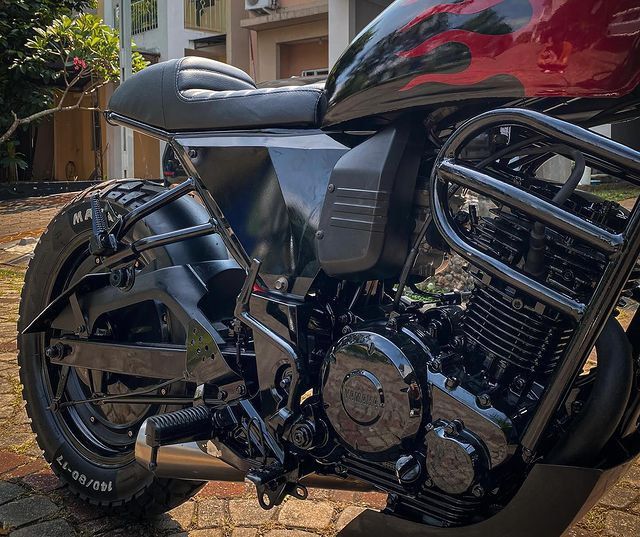 Motor Custom Caferacer Yamaha Byson, Motor di Carousell