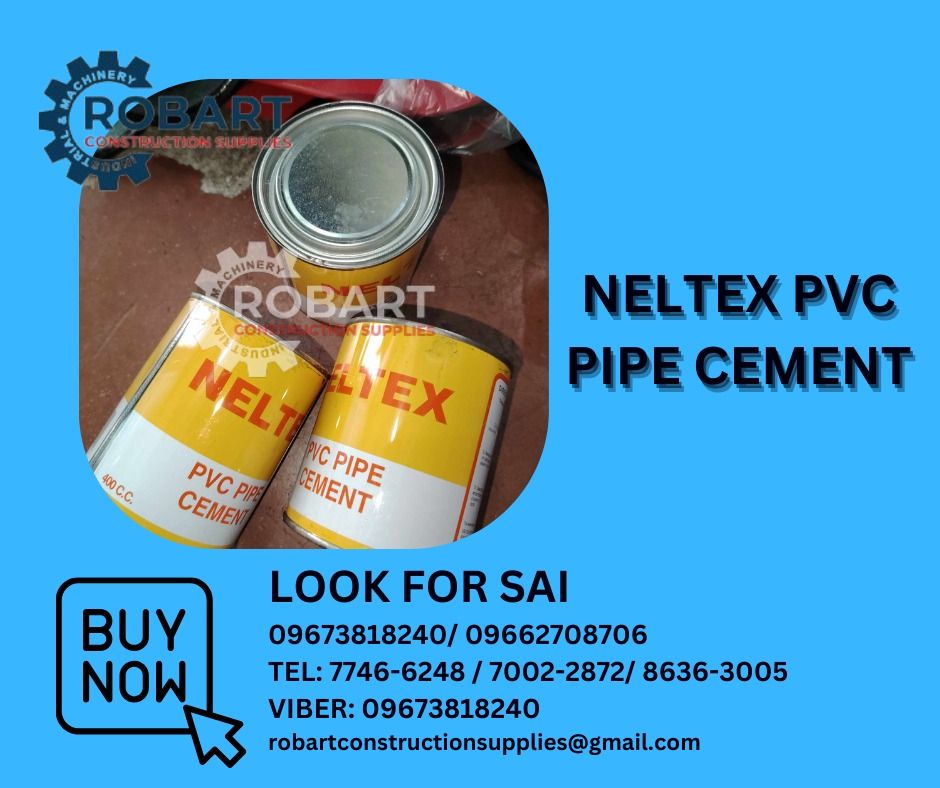 Neltex PVC Pipe Cement, Commercial & Industrial, Construction Tools ...