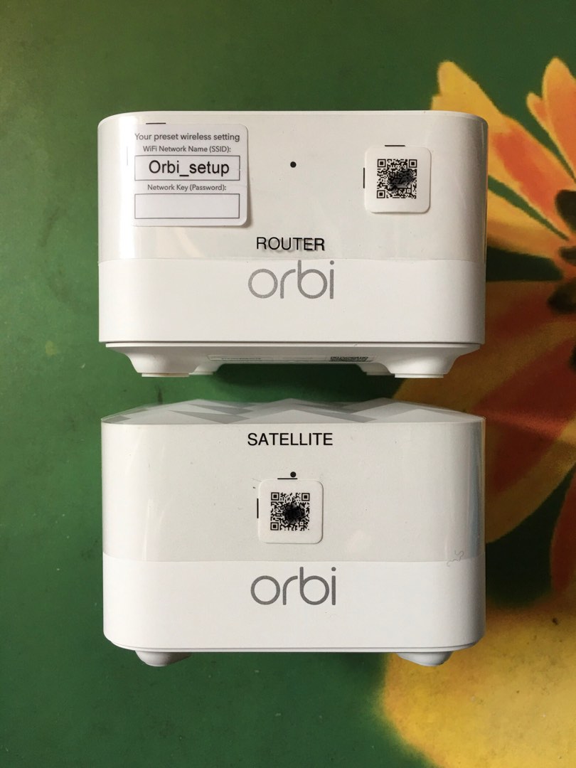 NETGEAR RBK12 orbi Mesh AC1200 WiFi Router RBR10+RBS10 雙頻路由器(主機+子機), 電腦 ...