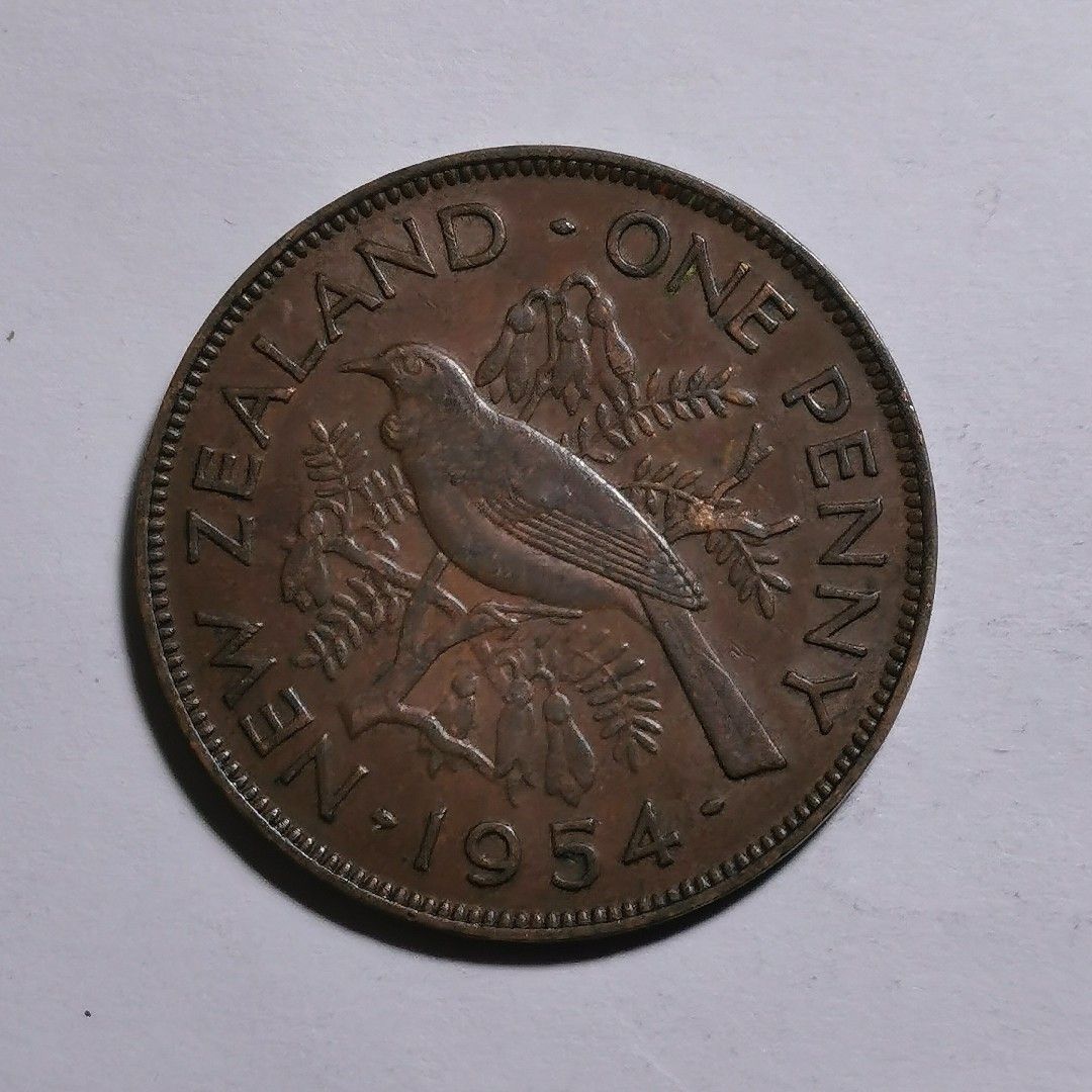 New Zealand 1 Penny 1954, Hobbies & Toys, Collectibles & Memorabilia ...