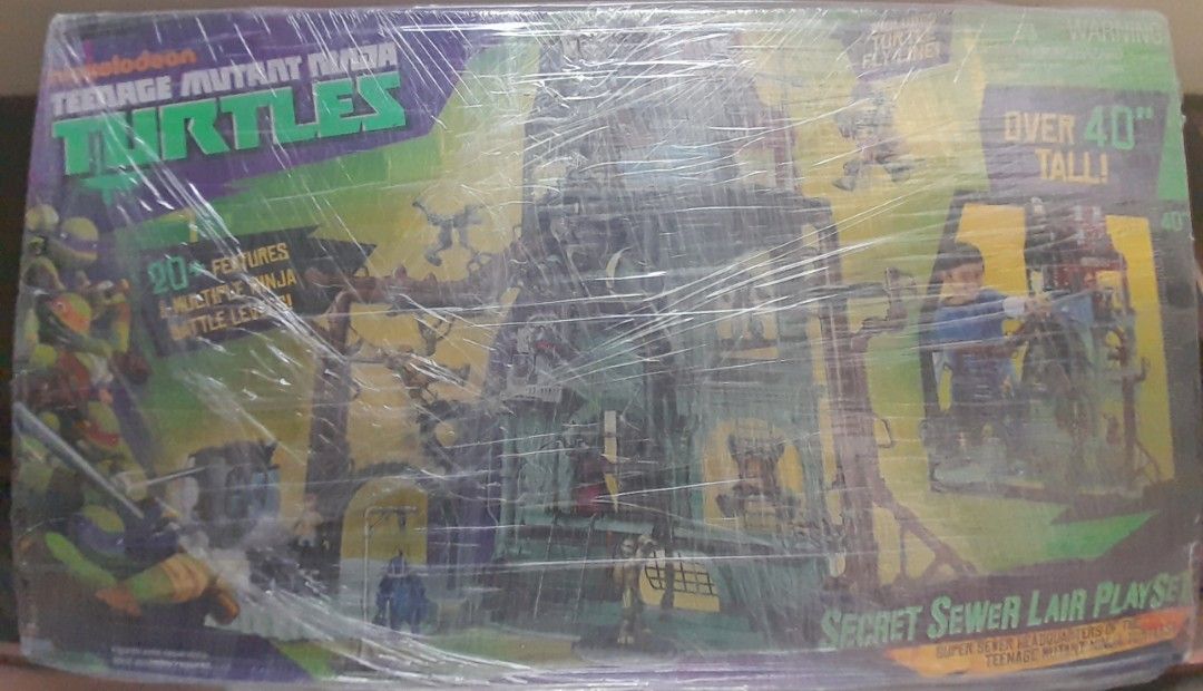 TMNT Nickelodeon Teenage Mutant Ninja Turtles Secret Sewer Lair Playset ...