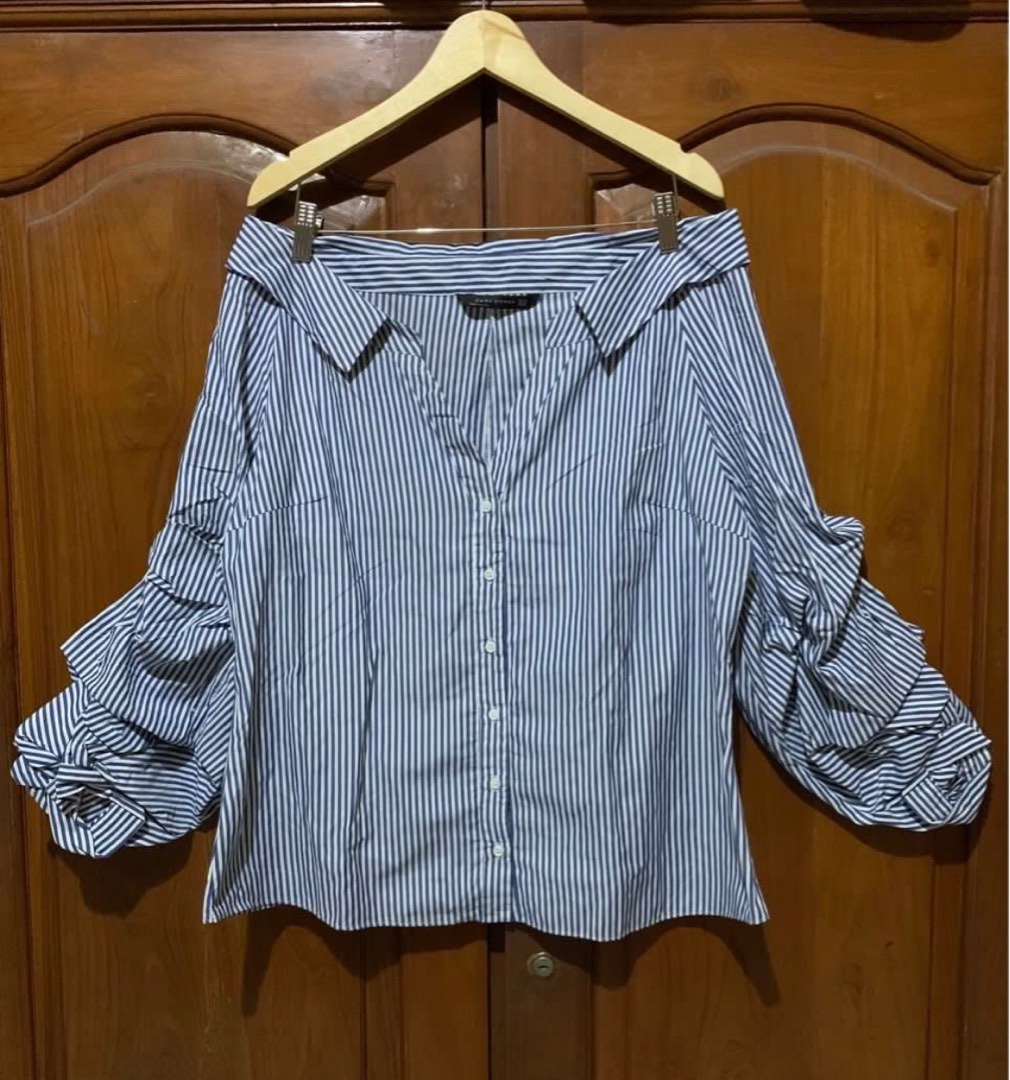 Off Shoulder Kemeja Zara/Uniqlo/H&M/Tommy Hilfigher, Barang Yang Dicari ...