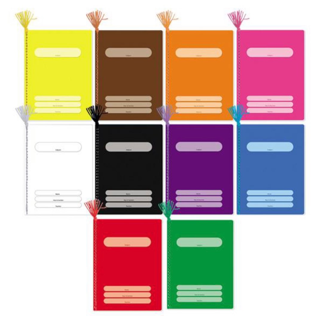 Orions Color Coding Yarn Notebook Set of 10, Hobbies & Toys, Stationary ...