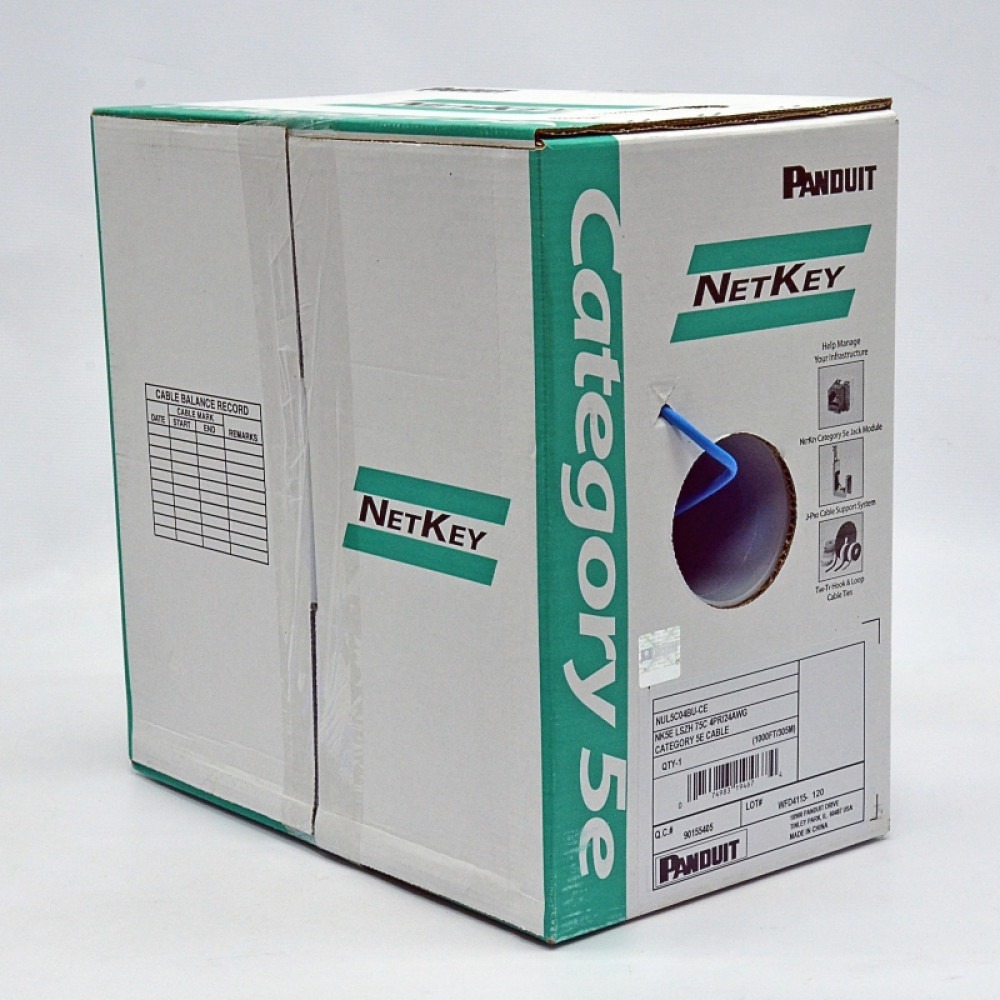 PANDUIT CAT6 UTP CABLE 305M Pure Copper Indoor 24awg 4PAIR TWISTED ...