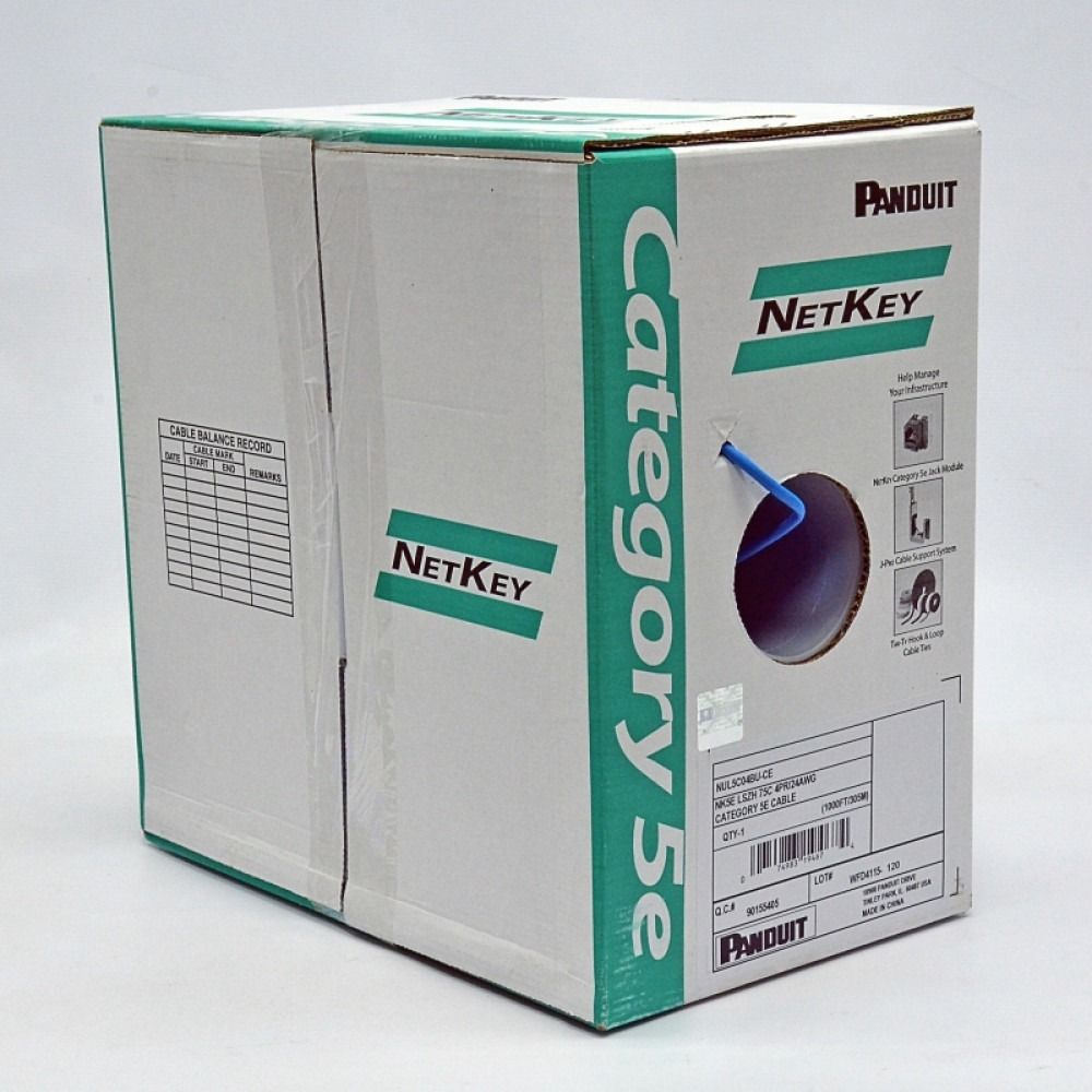 PANDUIT CAT6 UTP CABLE 305M Pure Copper Indoor 24awg 4PAIR TWISTED ...