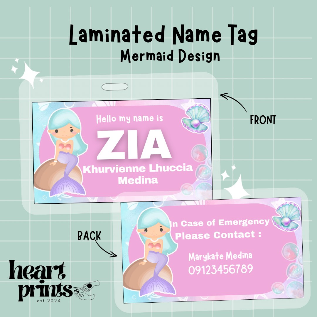 Personalized Laminated Name Tag, Hobbies & Toys, Stationary & Craft ...